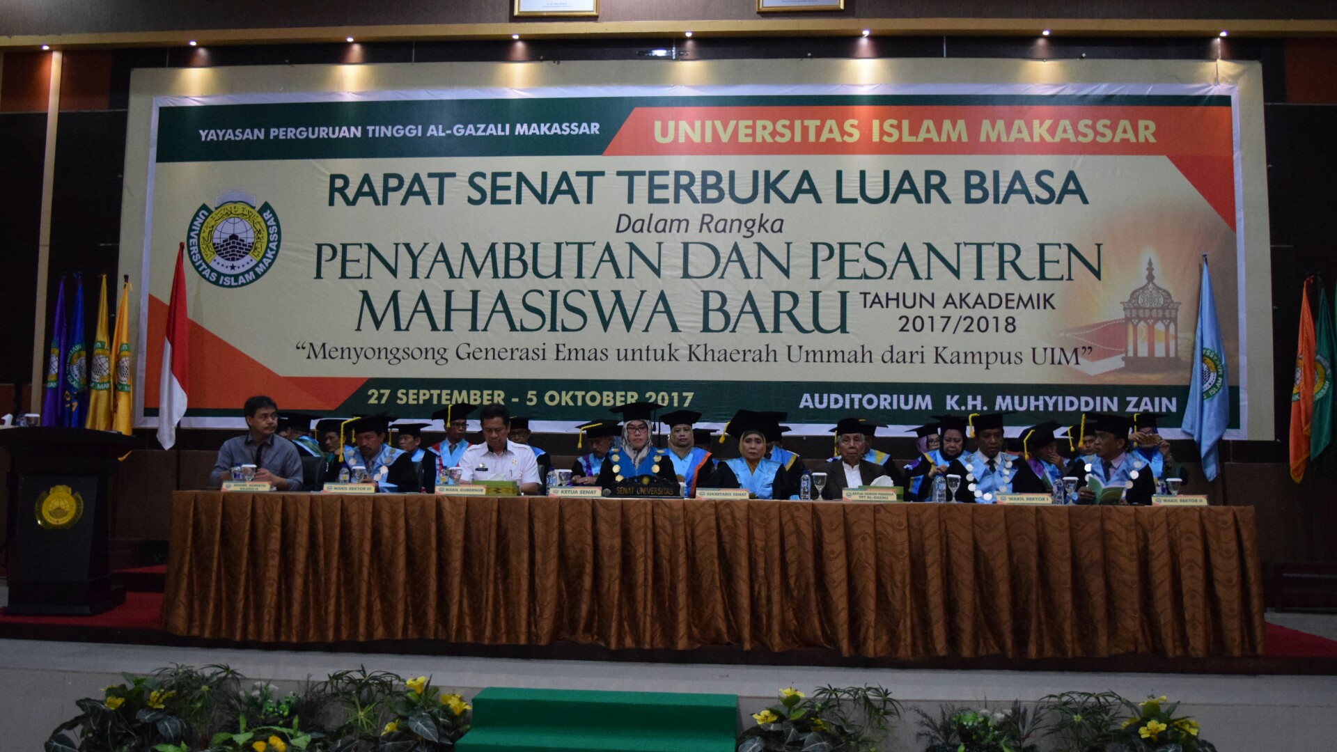 UIM Sambut 2080 Mahasiswa Baru dengan Rapat Senat – Harian Sulsel